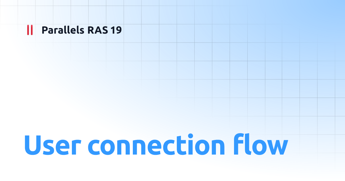 User connection flow | Parallels RAS 19